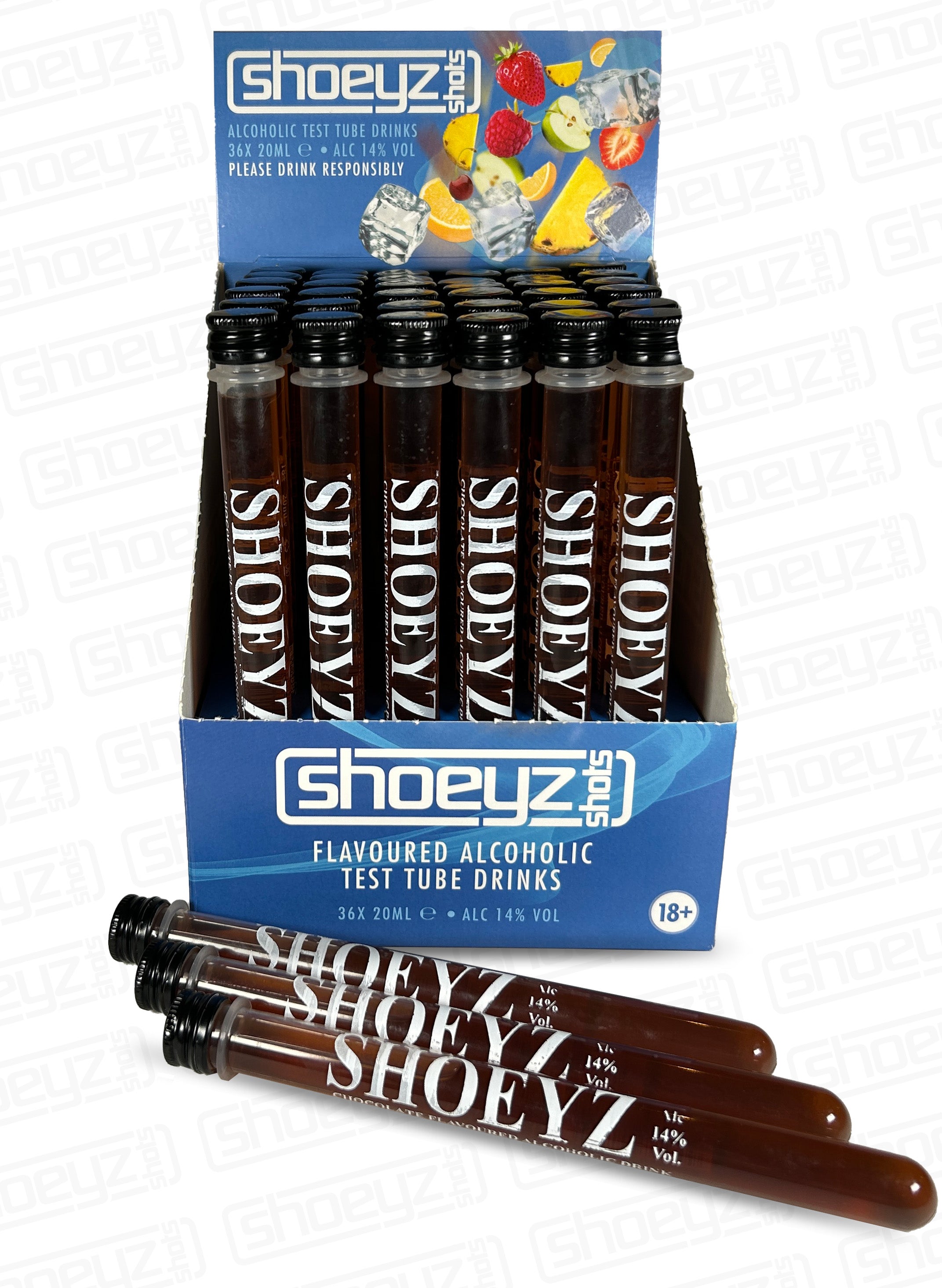 Vodka Based Chocolate Flavour 36 Box – Shoeyz Shots