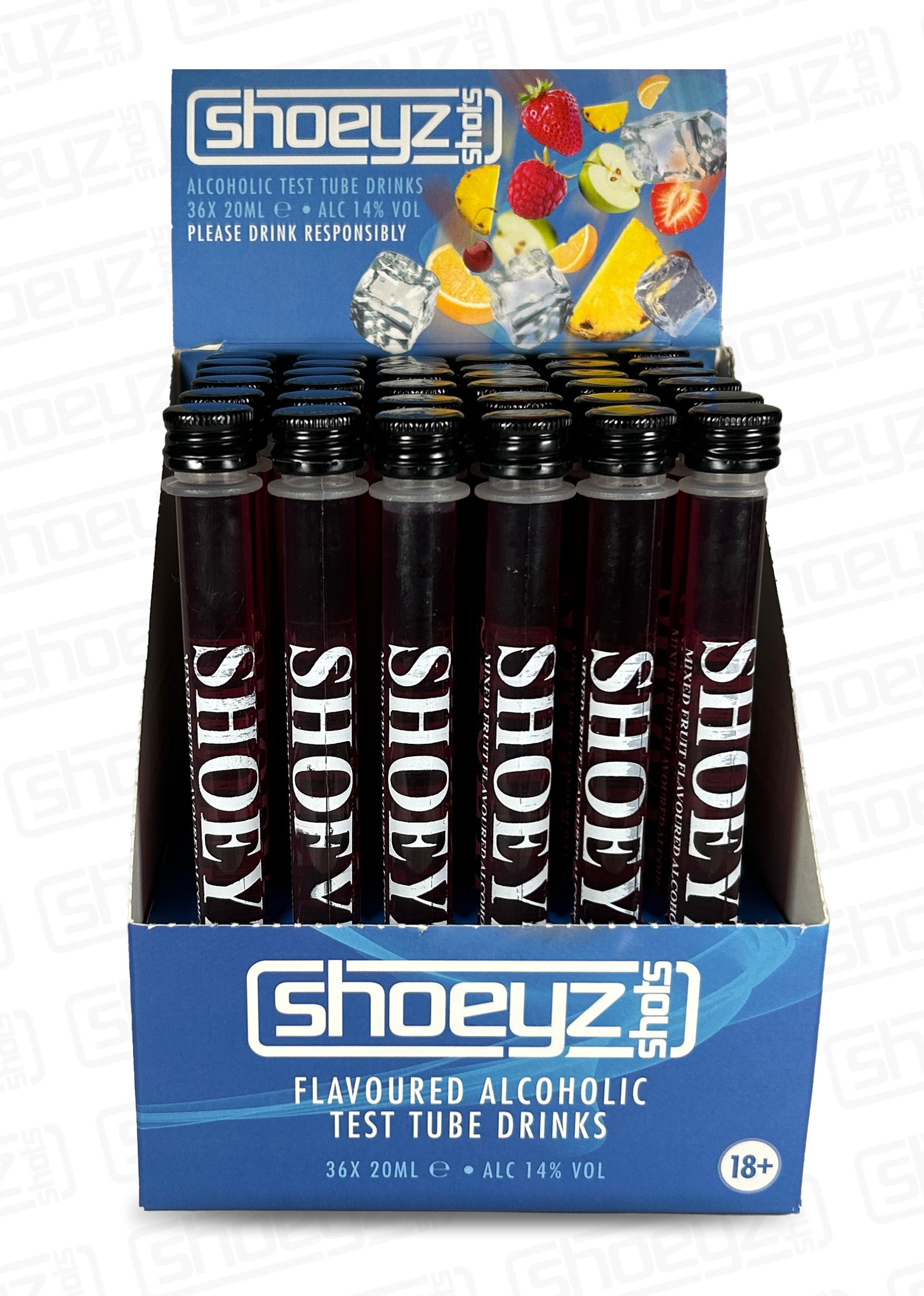 Vodka Based Mixed Fruit Flavour 36 Box – Shoeyz Shots
